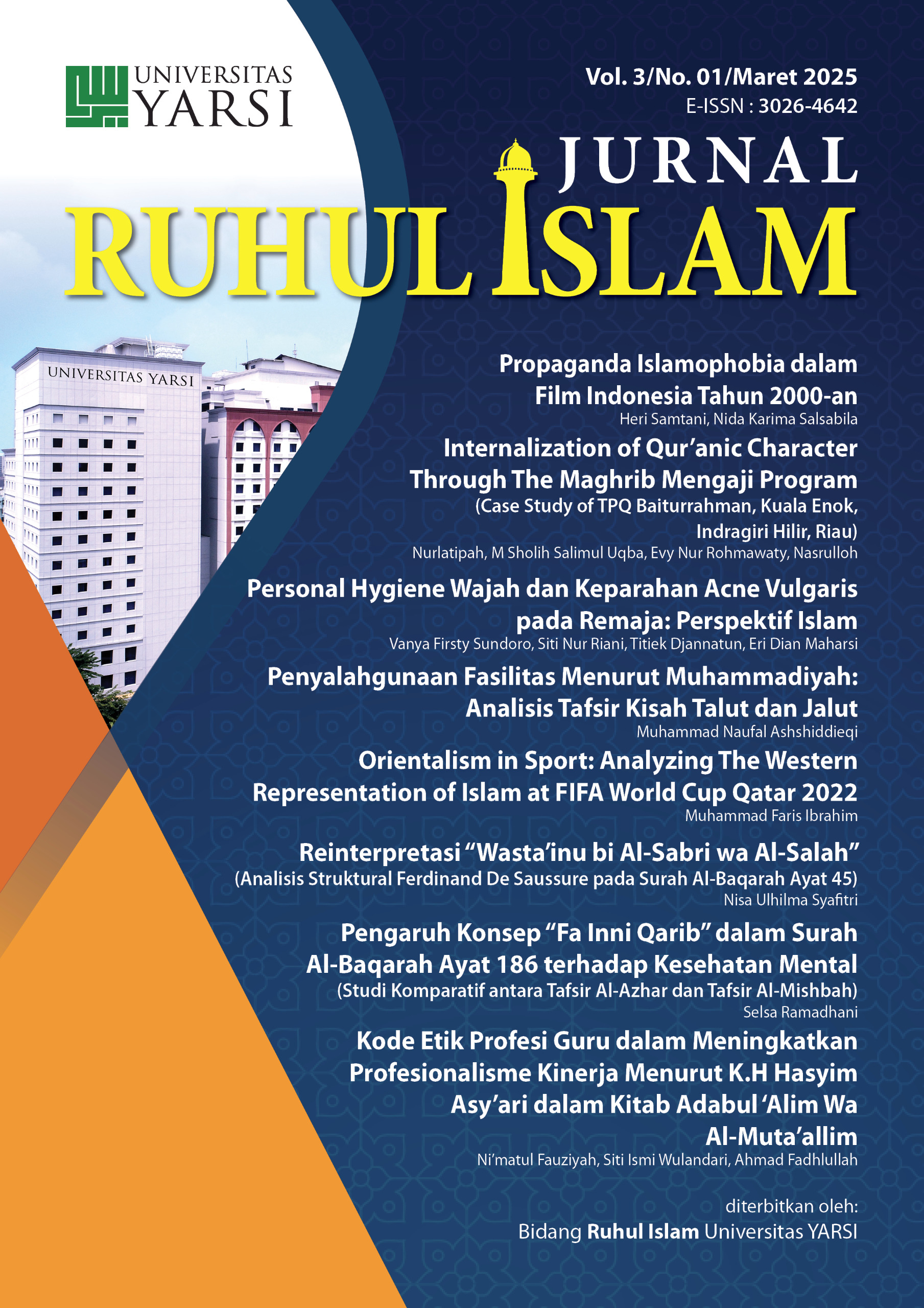 Jurnal Ruhul Islam – Universitas YARSI